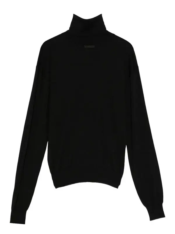 Saint Laurent Wool Turtleneck Sweater - Multicolor