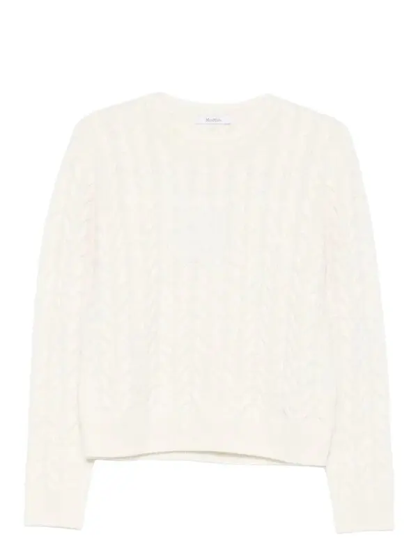 Max Mara Cashmere Cable Knit Sweater - Multicolor
