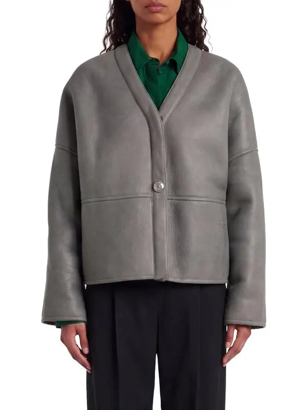 Loewe Shearling Jacket - Gray