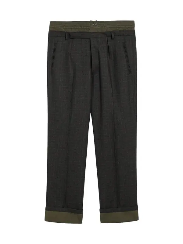 Prada Patterned Tailored Trousers - Brown