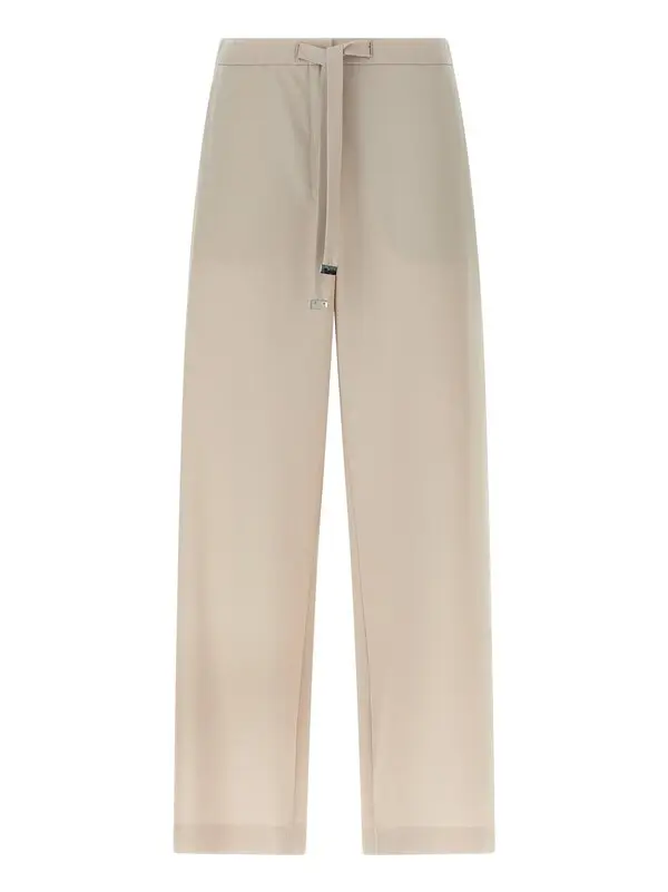 Max Mara S Mmargenta' Pure Wool Crêpe Gabardine Joggers - Cream
