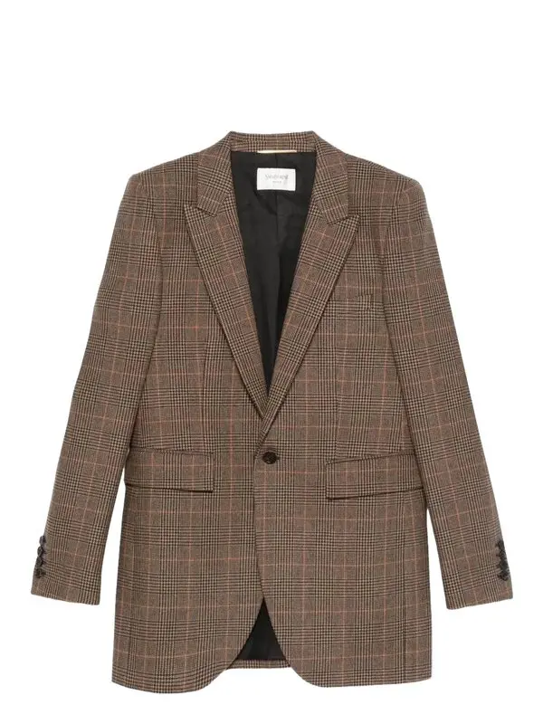 Saint Laurent Wool Blazer - Multicolor