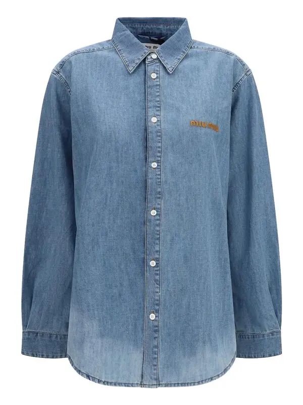 Miu Miu Plaid Shirt - Blue
