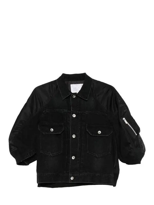 Sacai Nylon And Denim Jacket - Multicolor