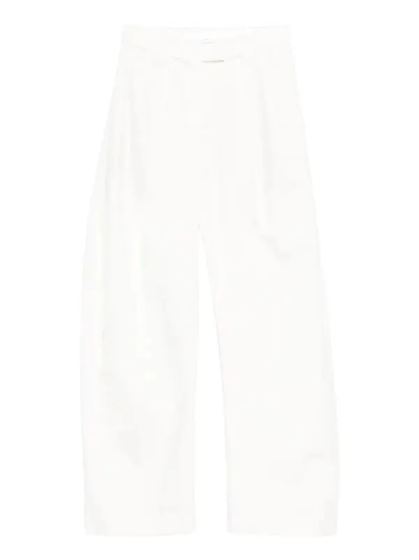 Brunello Cucinelli Cotton Accordion Pleat Trousers - Multicolor