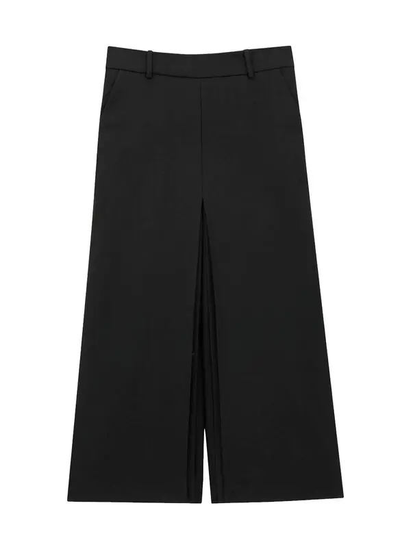 Saint Laurent Wool Cropped Trousers - Multicolor