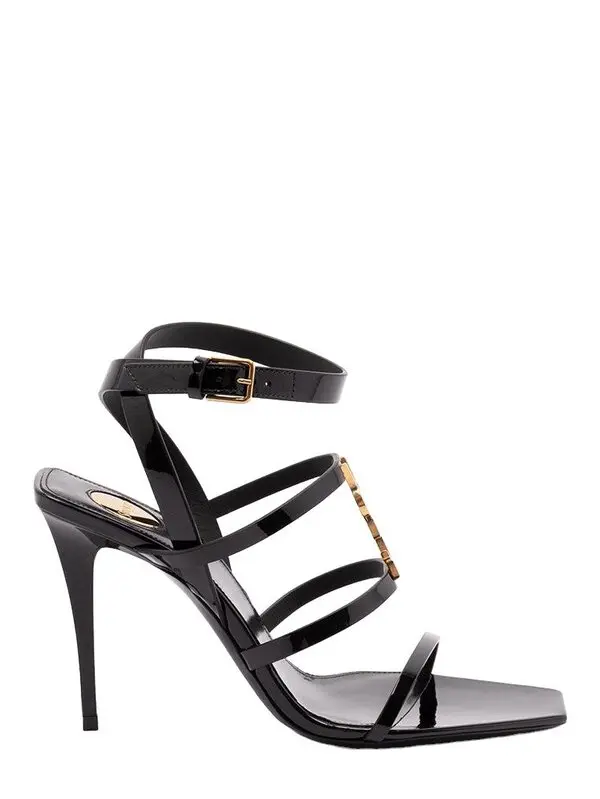 Saint Laurent Cassandra Heeled Sandals - Multicolor