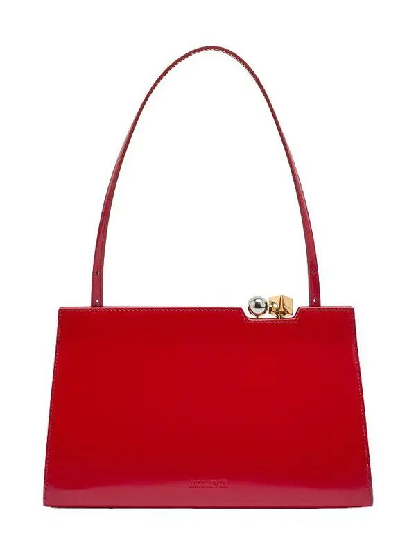 Jacquemus Leather Clutch Bag - Red
