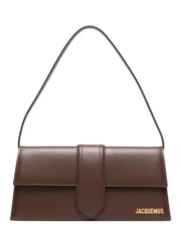 Jacquemus Suede Shoulder Bag With Chain Strap - Brown