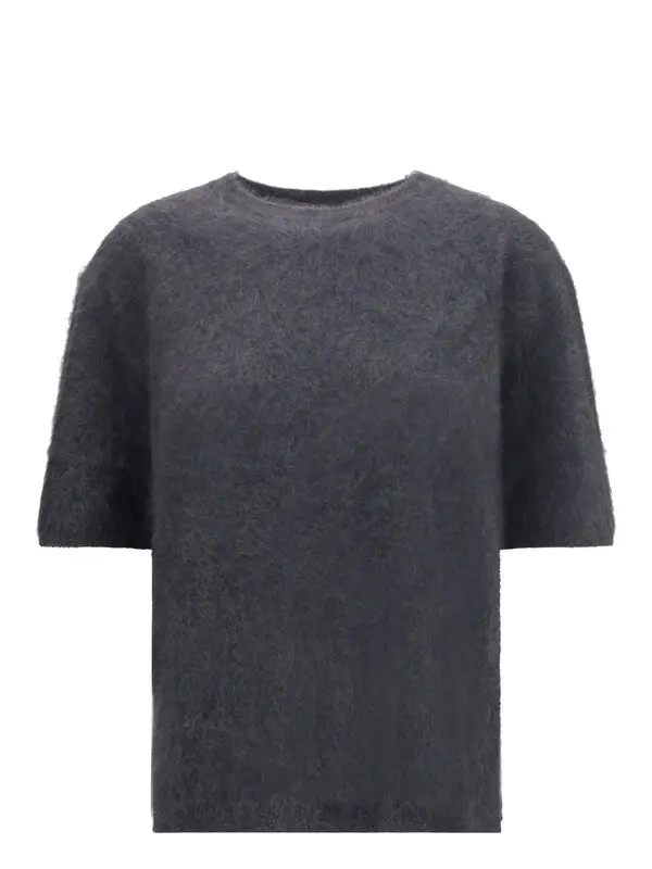 LISA YANG Maren Brushed Cashmere Sweater - Gray