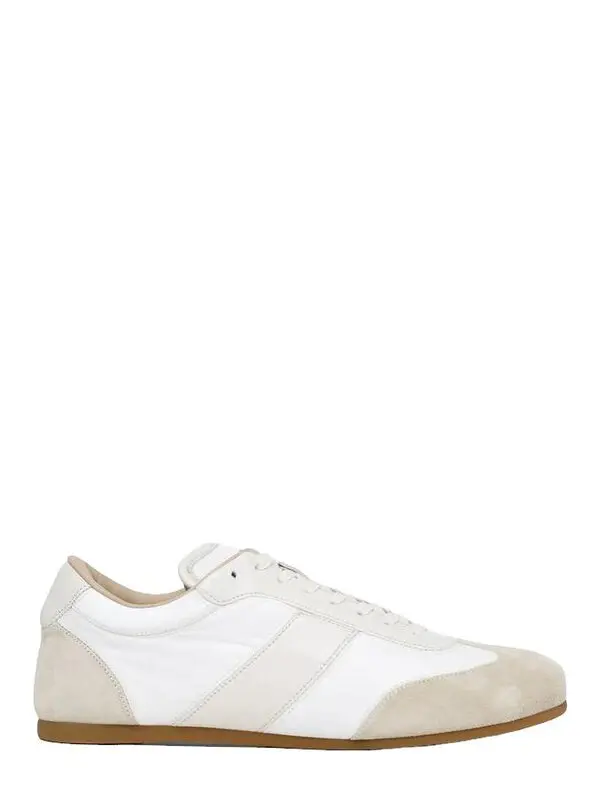 LEMAIRE Paneled Suede And Nylon Trainers - White