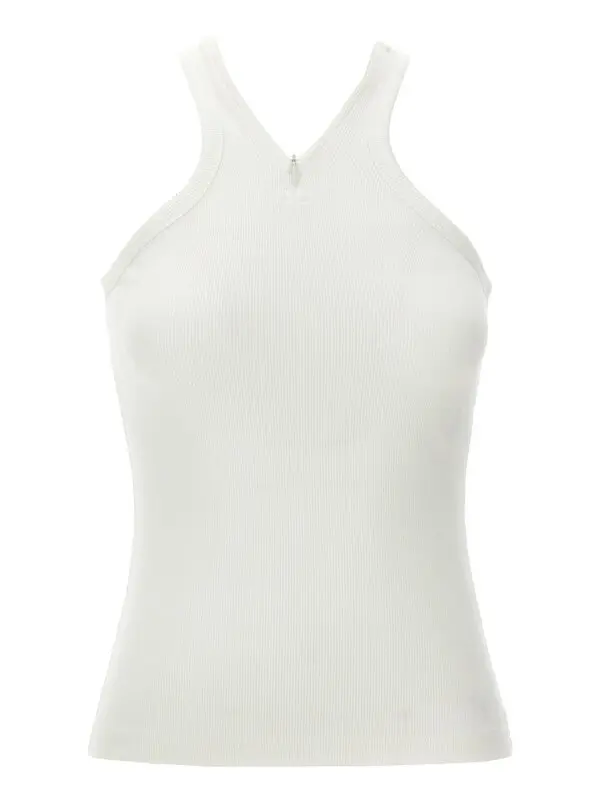 COURREGES Criss-cross Tank Top - White