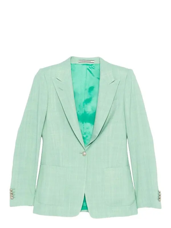 Tagliatore Single-breasted Blazer - Green