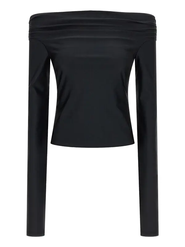 Andamane The Attico Wallis Off-the-shoulder Top - Black