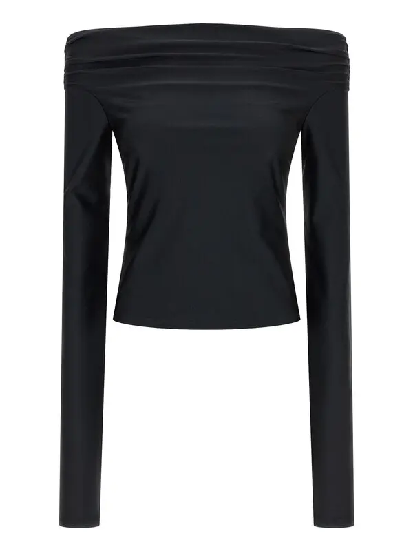Andamane The Attico Wallis Off-the-shoulder Top - Black