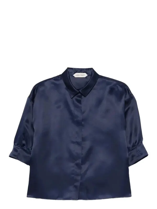 Alberta Ferretti Silk Organza Shirt - Multicolor