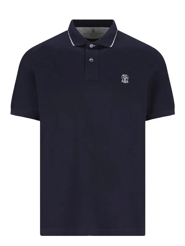 Brunello Cucinelli Polo Shirts - Blue