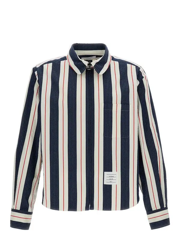 Thom Browne Zip-up Shirt - Multicolor