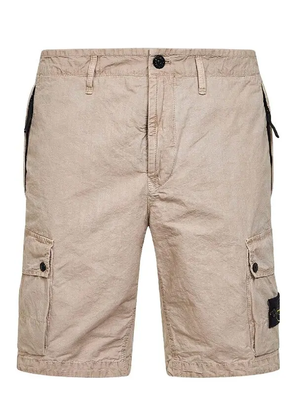 Stone Island Cargo Bermuda Shorts - Multicolor