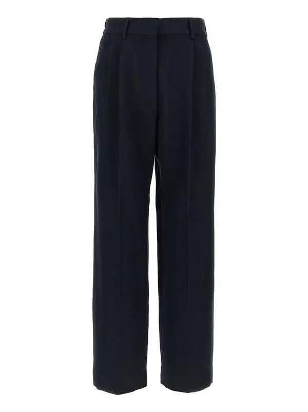 BLAZÉ MILANO Sharewood" High-waisted Trousers - Blue