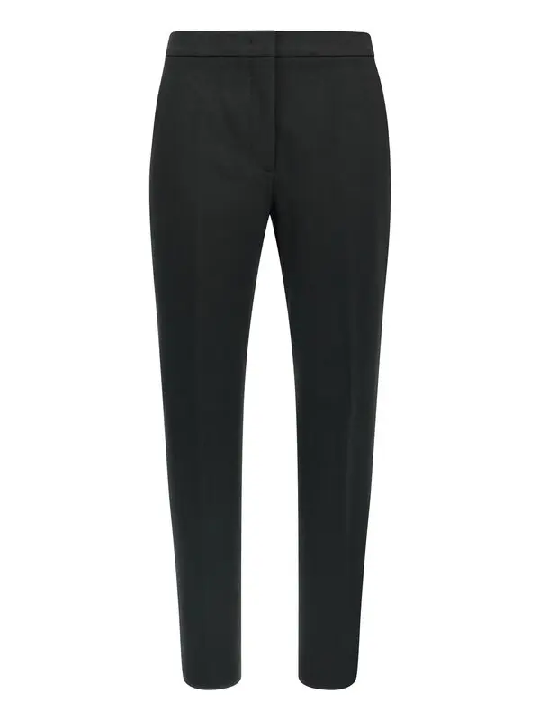 Max Mara Pegno Cropped Straight Leg Pants - Black