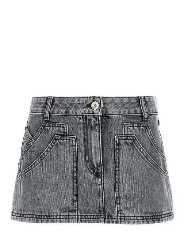 Attico Multipocket Mini Skirt - Gray