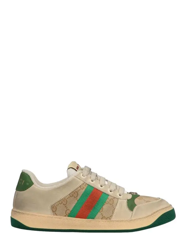 Gucci Gg Canvas & Leather Sneakers - Multicolor