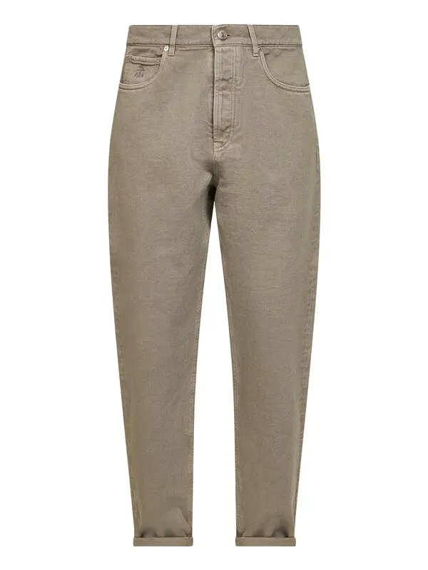Brunello Cucinelli Garment-dyed Iconic Fit Jeans - Multicolor