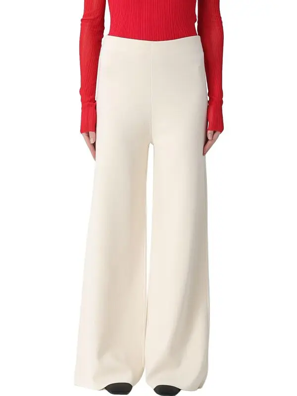 Max Mara Wide Leg Trousers - Cream