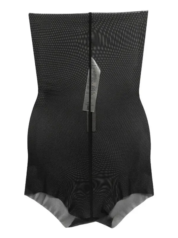 Rick Owens Sheer High-waisted Wide Leg Shorts - Black