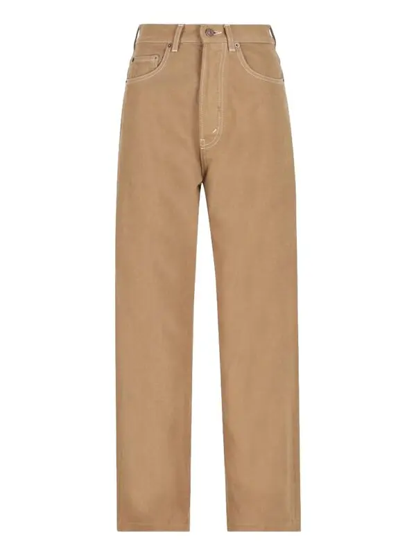 Celine Boyfriend Jeans With Chain Detail - Multicolor