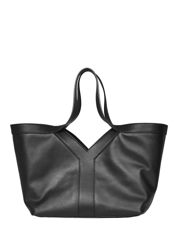 Saint Laurent Y Tote Bag In Leather - Multicolor