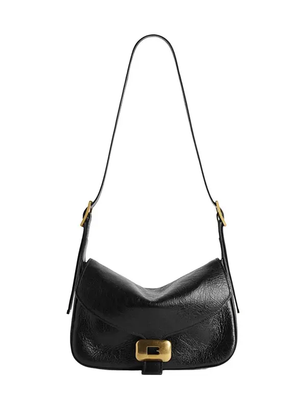 Balenciaga Black Arena Lambskin Medium Shoulder Bag - Multicolor