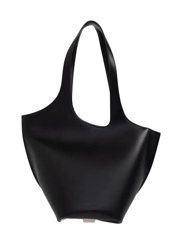 Attico Leather Tote Bag - Black
