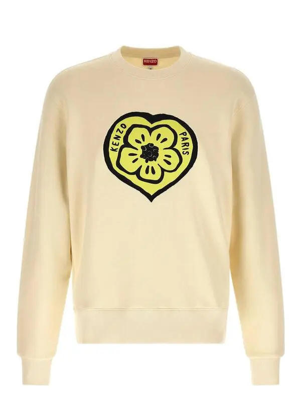 Kenzo Crew Neck Long Sleeve Sweatshirt - Cream