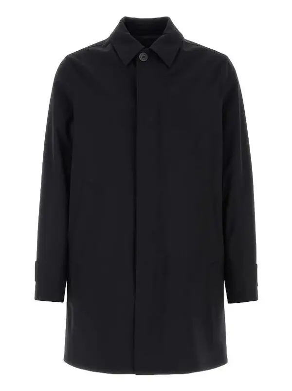 Herno Polyester Raincoat - Blue