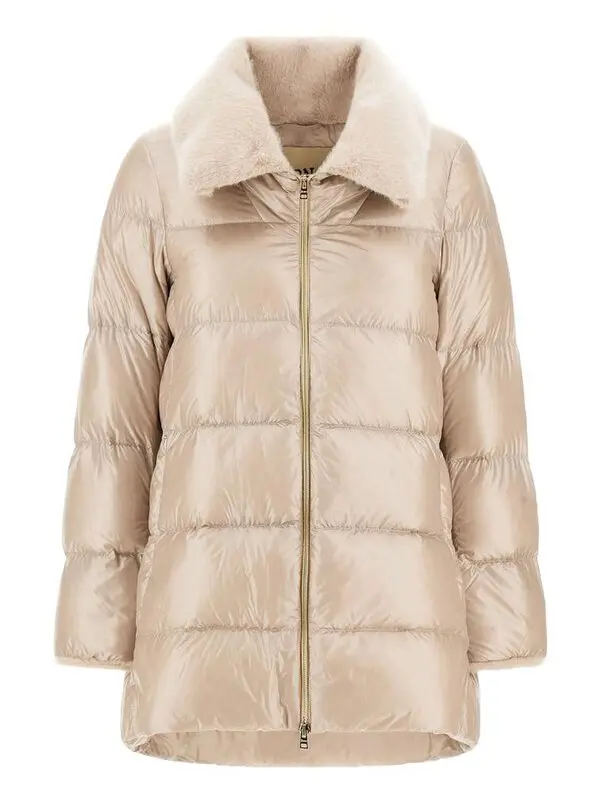Herno Light Beige Down Jacket - Cream