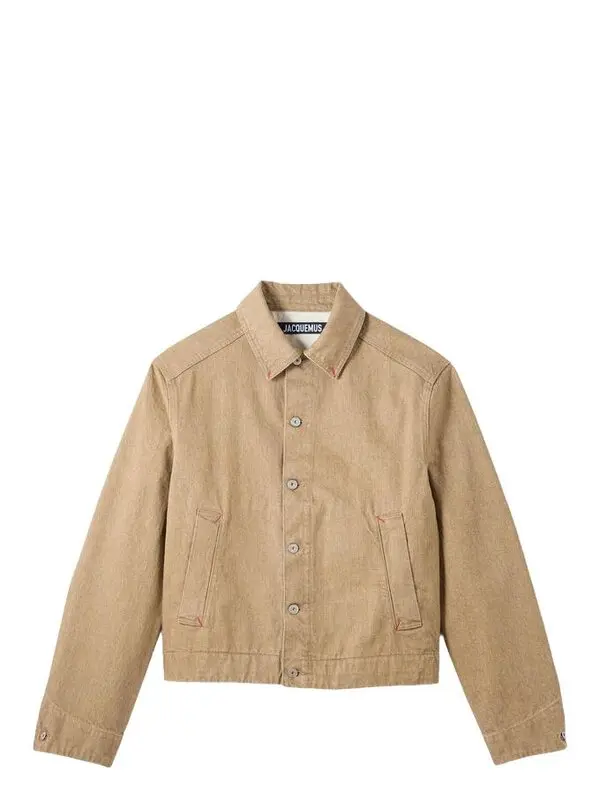 Jacquemus Cotton Shirt Jacket - Cream