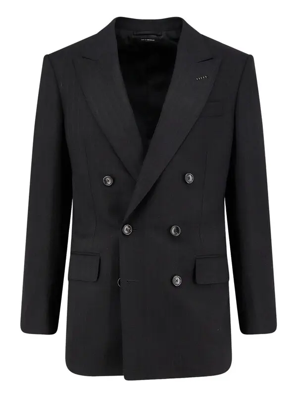 TOM FORD Atticus Wool Blazer - Black