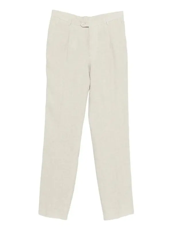 Etro Linen Tailored Trousers - Cream