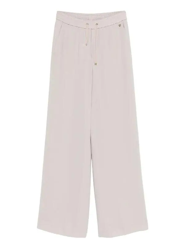 Herno High-waisted Trousers - Cream