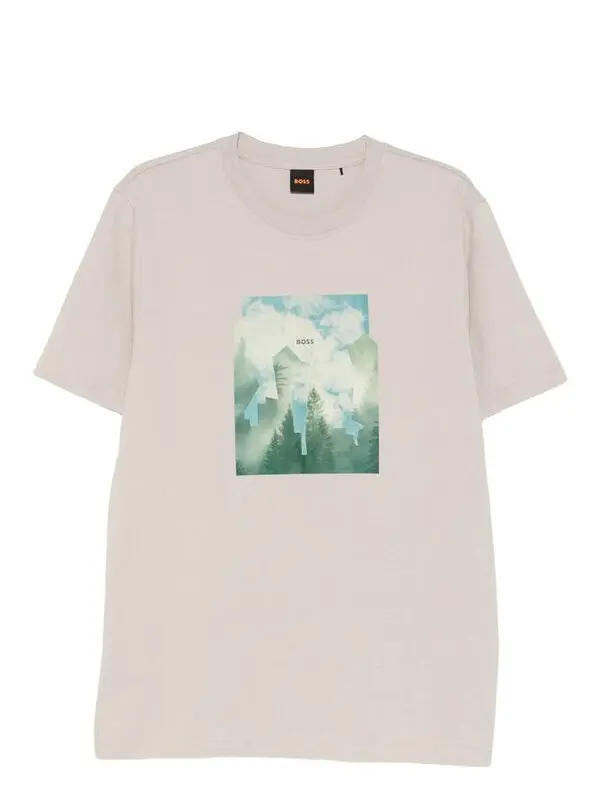 BOSS Neutrals T-shirts & Vests T-shirts - Cream