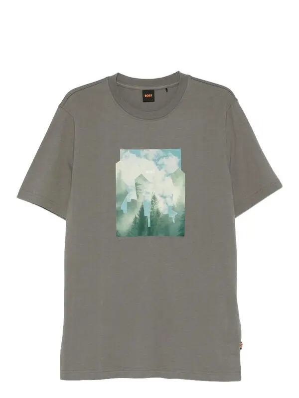 BOSS Grey T-shirts & Vests T-shirts - Gray