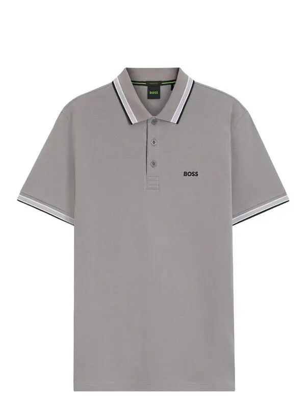 BOSS Grey Polo Shirts - Gray
