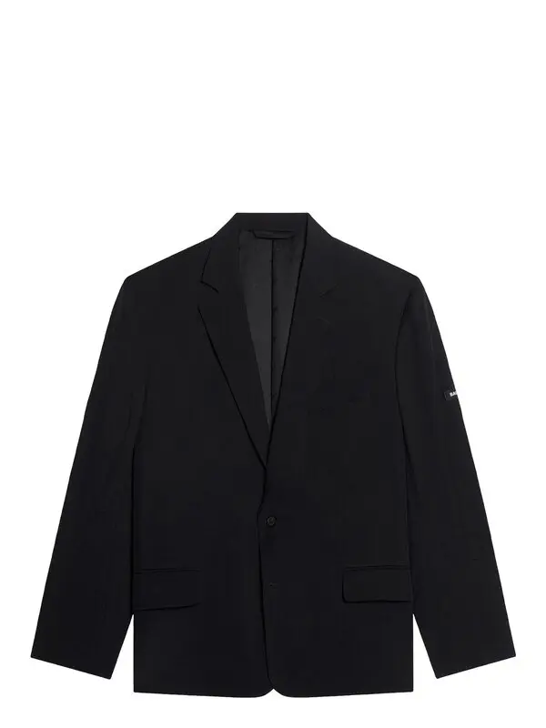 Balenciaga Washed Sb Viscose Blazer - Black