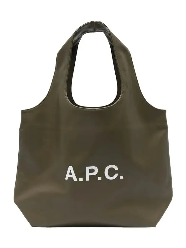 A.p.c. Shoulder Bag With Logo Detail - Green
