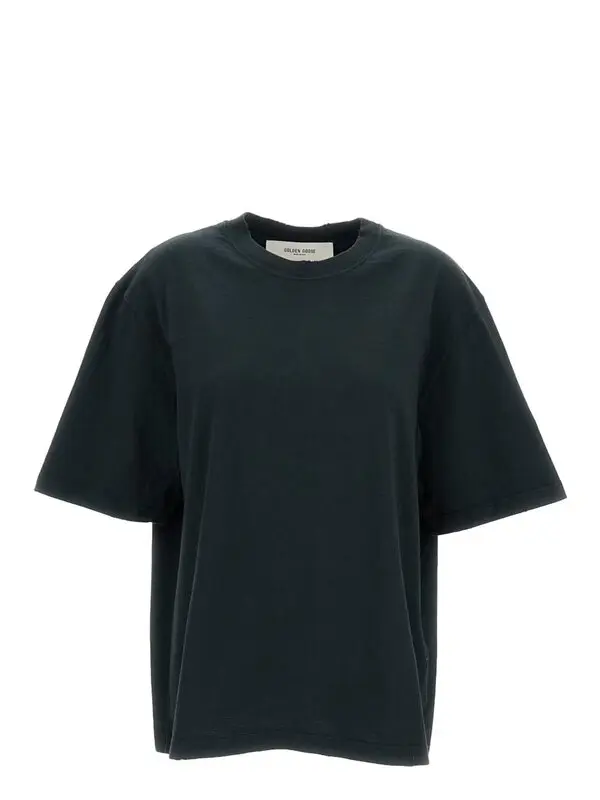 GOLDEN GOOSE T-shirt Relaxed Fit Logo Patch - Multicolor
