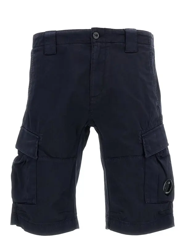 C.P. COMPANY Stretch Sateen Cargo Lens Shorts - Multicolor
