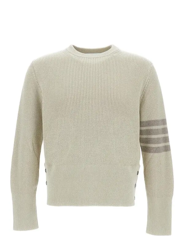 Thom Browne Cotton Crewneck Sweater - Multicolor