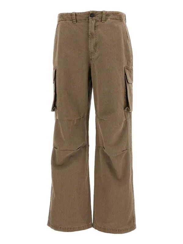 Our Legacy Mount Cargo Trousers In Brown Cotton Twill - Multicolor